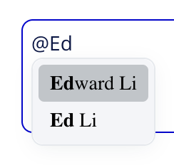 @ Mention/Tag users and items Plugin | Bubble